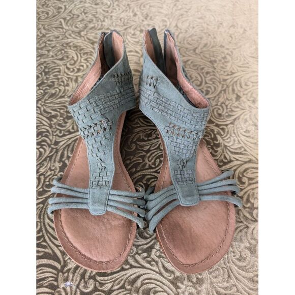 Adam Tucker | Shoes | Adam Tucker Me Too Womens Bluegreen Suede Strappy ...
